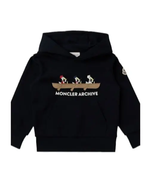 Moncler Embroidered Duck Cotton Hoodie