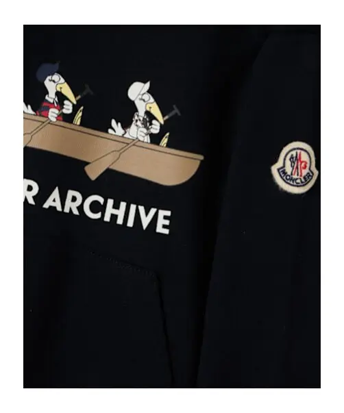 Moncler Embroidered Duck Cotton Hoodie
