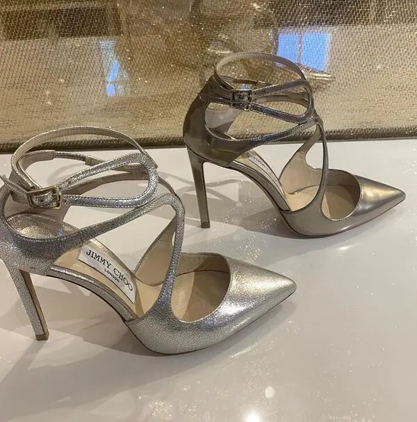 JIMMY CHOO Pointed Stilettos With Adjustable Straps