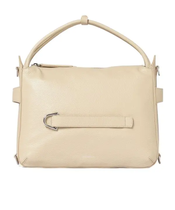 COCCINELLE Logo Strap Shoulder Bag - Nude