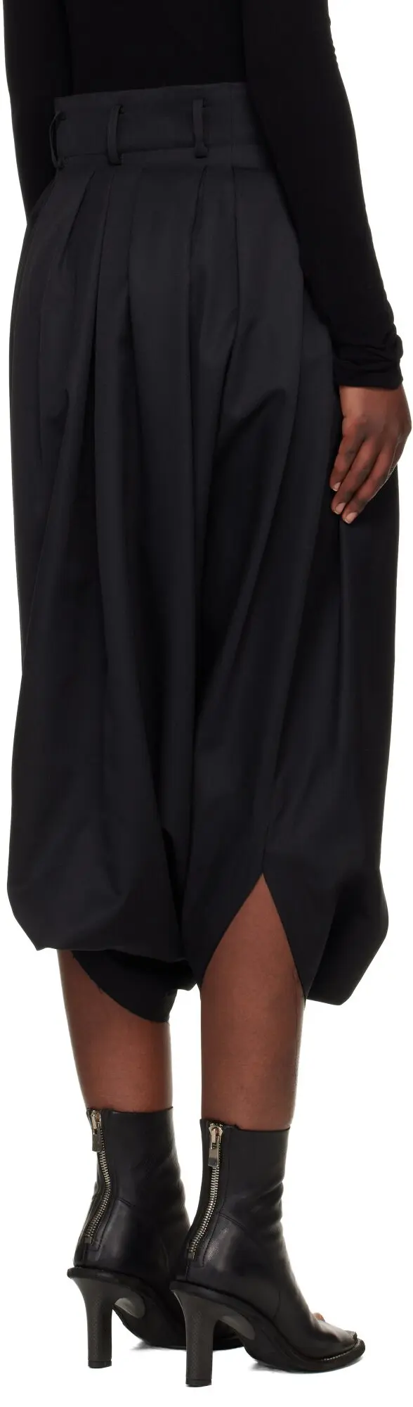 Comme Des Garçons Pleated Trousers With Belt Loops