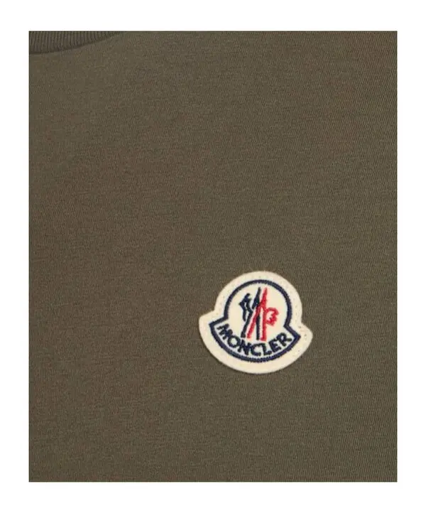 Moncler 3 Pack Logo Patch Cotton T-shirt - Brown