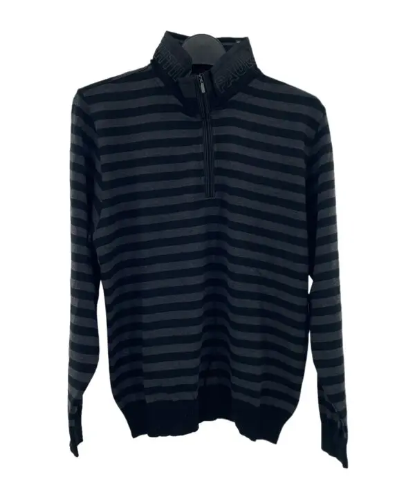PAUL  SHARK Paul & Shark Striped Quarter Zip Sweater