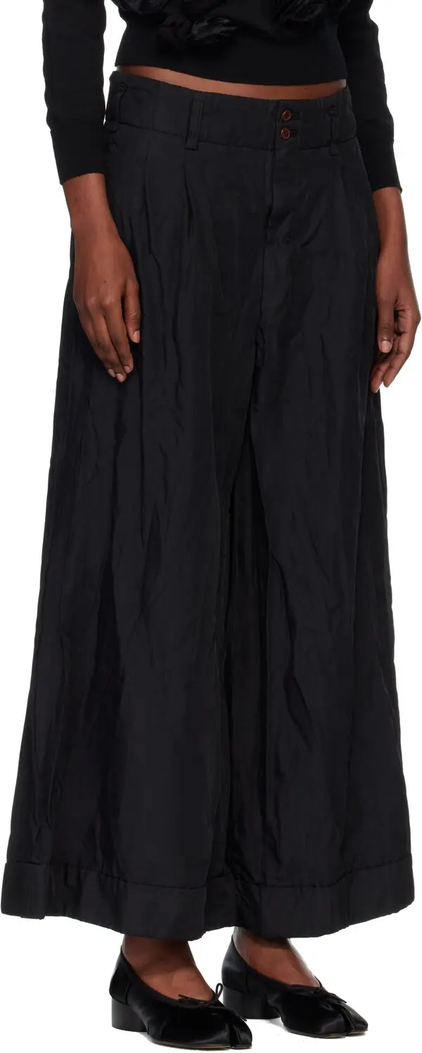 Comme Des Garçons Wide Leg Pants With Belt Loops