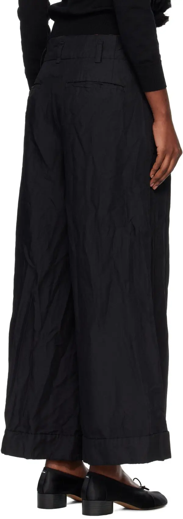 Comme Des Garçons Wide Leg Pants With Belt Loops