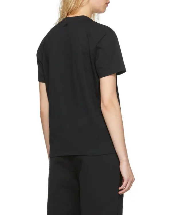 Ami Logo Embroidered Crewneck T-shirt