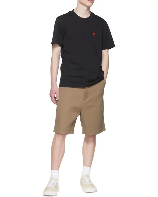 Ami Logo Embroidered Crewneck T-shirt