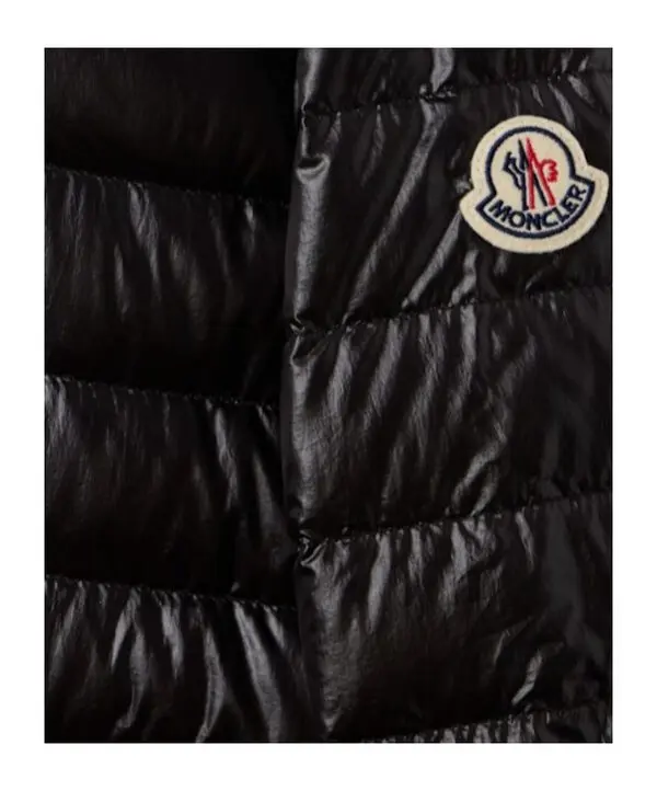 Moncler Shiny Nylon Down Jacket - Black