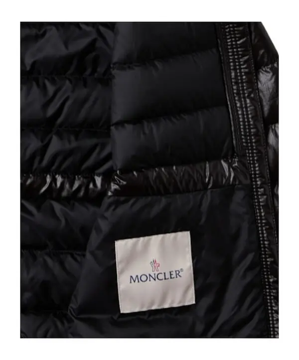 Moncler Shiny Nylon Down Jacket - Black