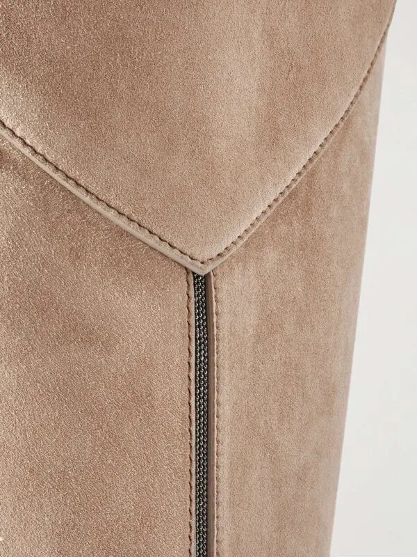 Brunello Cucinelli Suede Shoulder Bag
