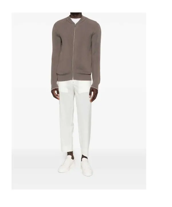 Brunello Cucinelli Ribbed Zip-fastening Cardigan