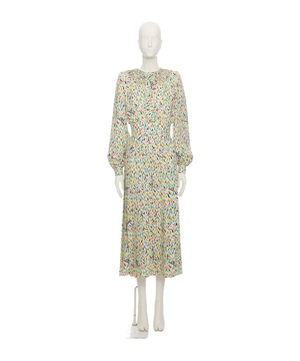 Valentino Garavani Long-sleeved Printed Dress