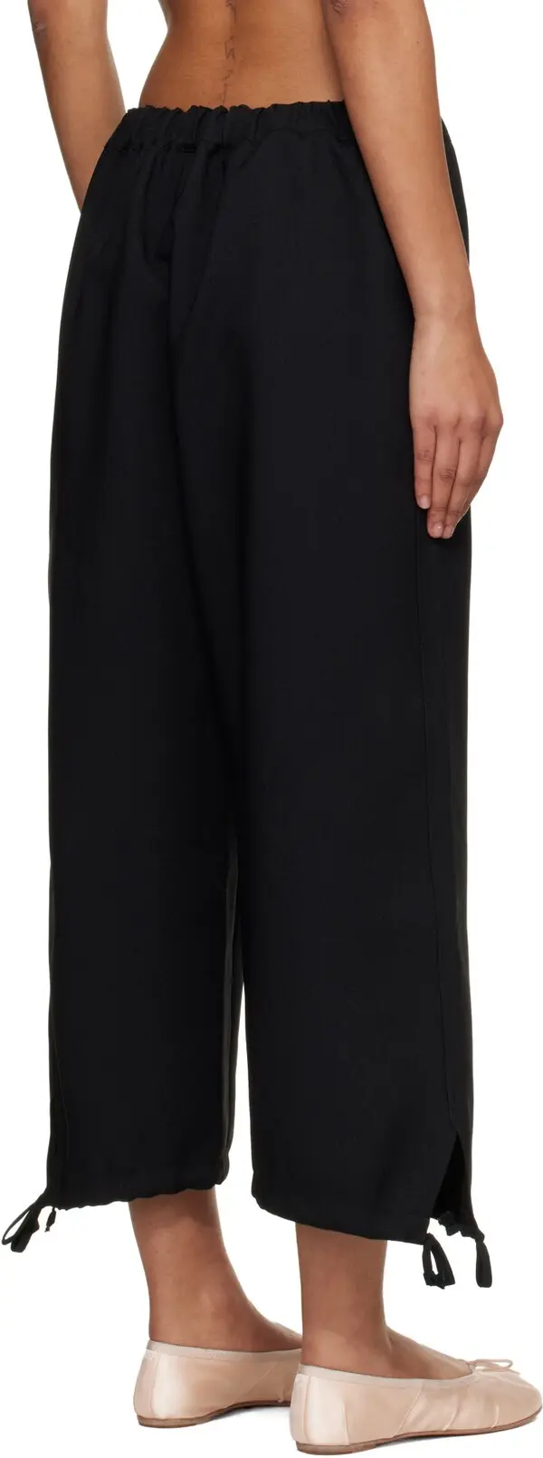 Comme Des Garçons Elasticated Waist Drawstring Cuff Casual Pants