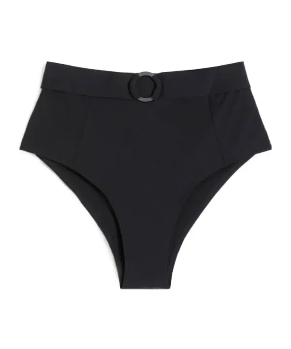 Max Mara High-waisted Bikini Bottoms - Black