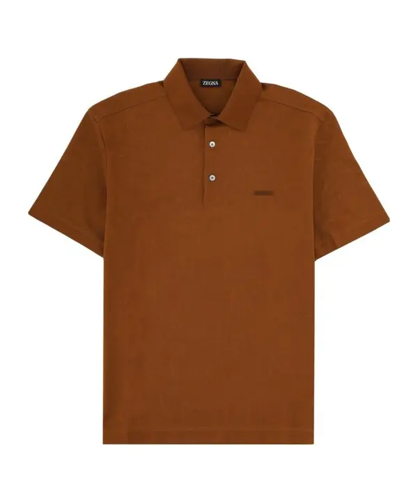 Zegna Short-sleeved Polo Shirt - Brown
