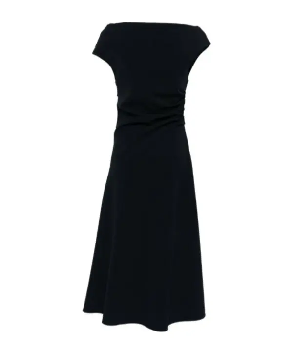 P.a.r.o.s.h Off-the-shoulder Midi Dress With Draped Details