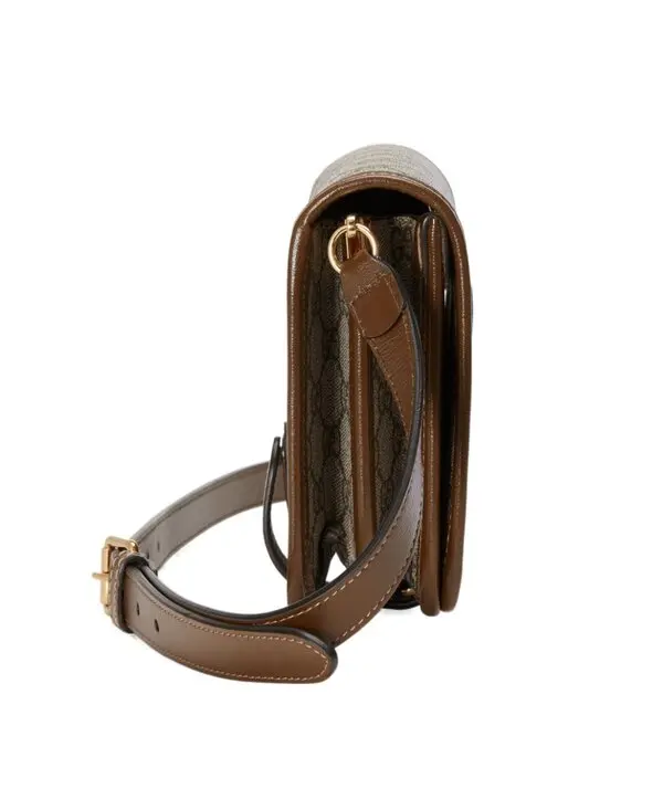 Gucci Gg Monogram Fold-over Shoulder Bag