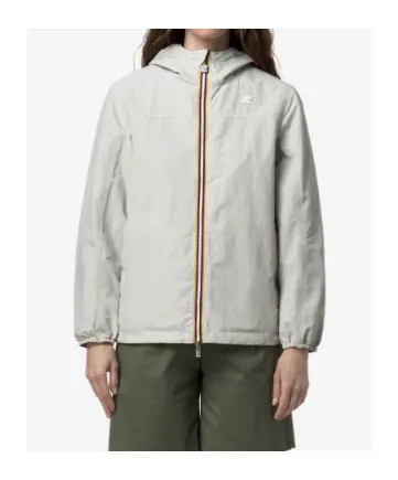 K-WAY Jake Cotton Reversible Hooded Jacket - Beige Light Green