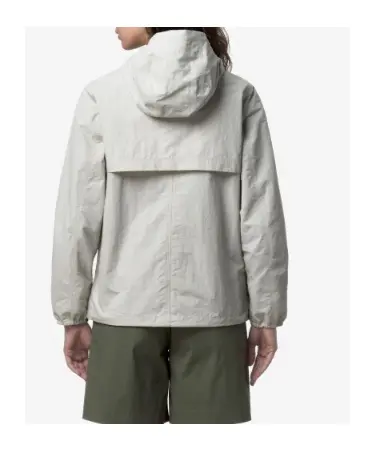 K-WAY Jake Cotton Reversible Hooded Jacket - Beige Light Green