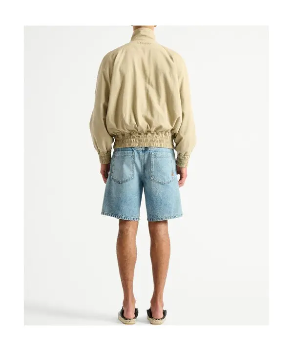 Balmain Cotton Vintage Bomber Jacket - Beige