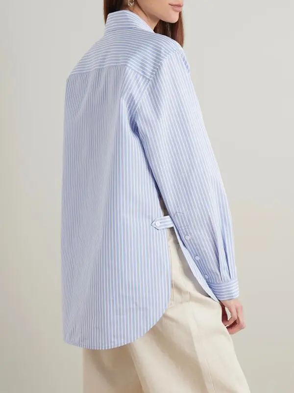 Proenza Schouler Striped Cotton-silk Blend Shirt