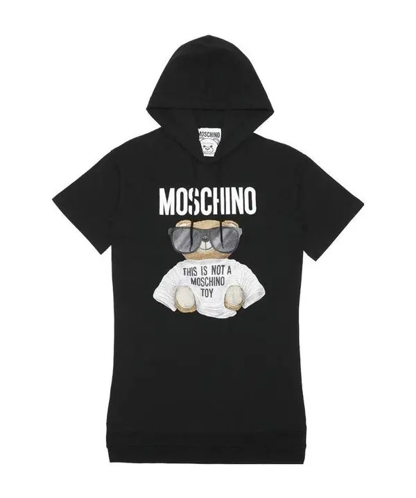 Moschino Elastic Knitted Dress - Black