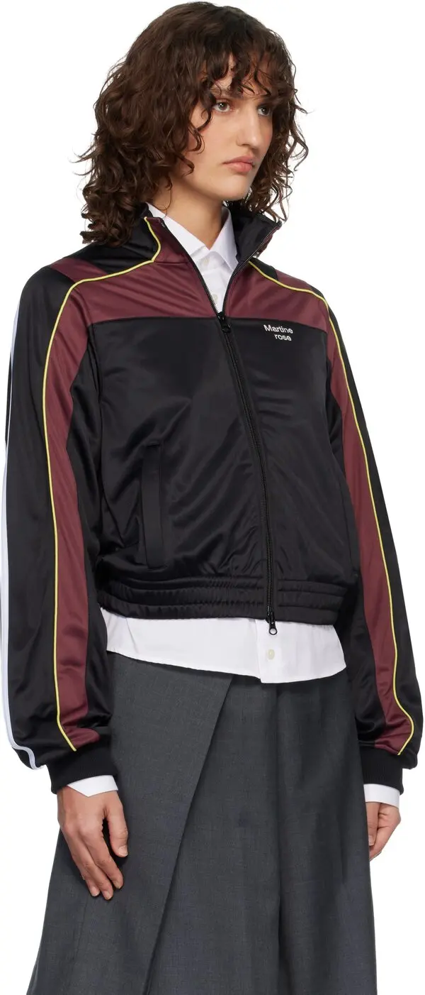 Martine Rose Shrunken Track Jacket - Black