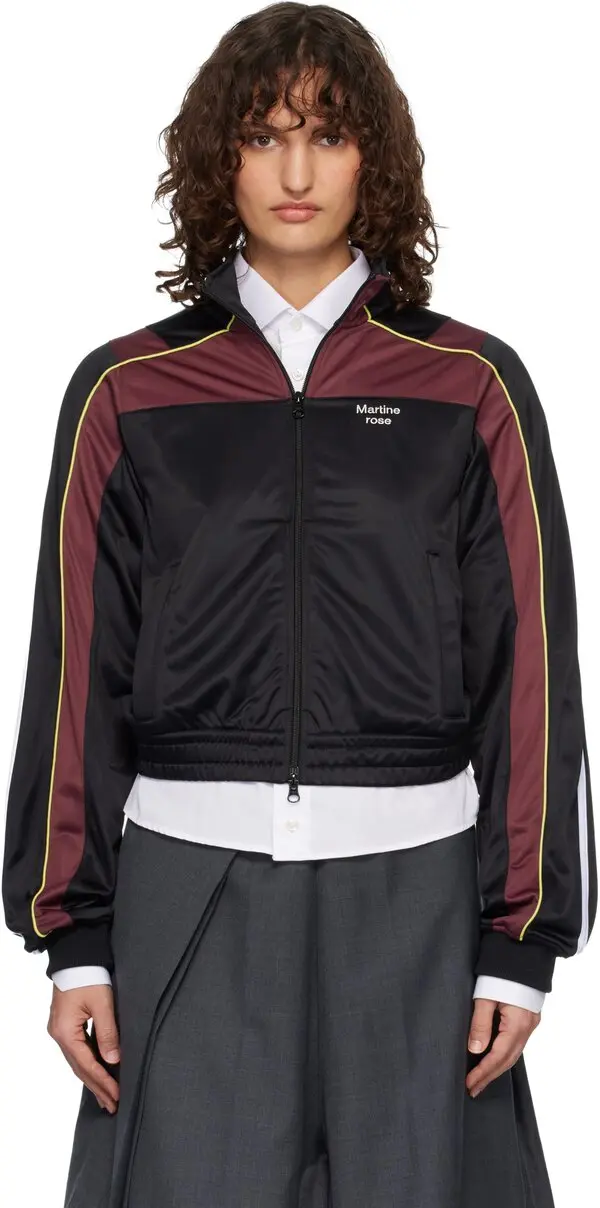 Martine Rose Shrunken Track Jacket - Black