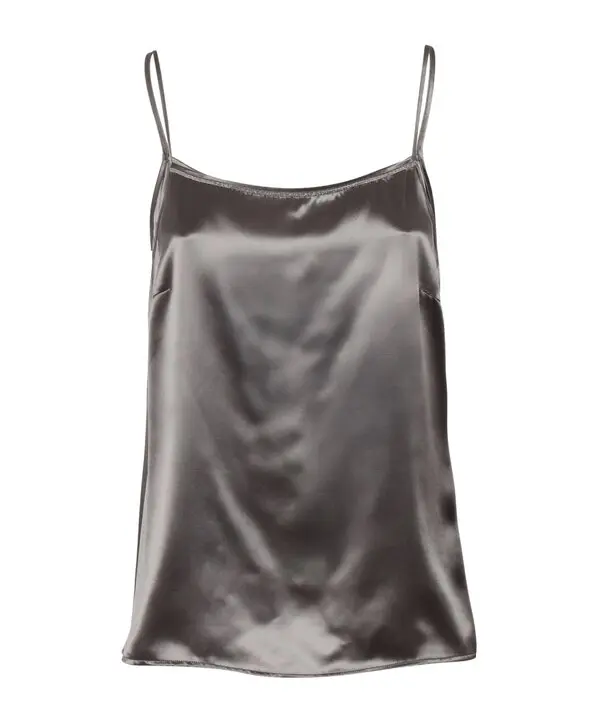 Peserico Embellished Viscose Camisole - Black