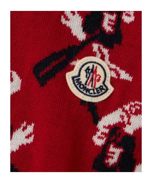 Moncler Duck Jacquard Virgin Wool Vest