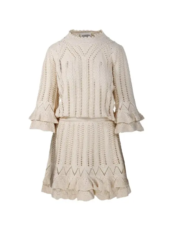 Isabel Marant Étoile Ruffled Knit Mini Dress