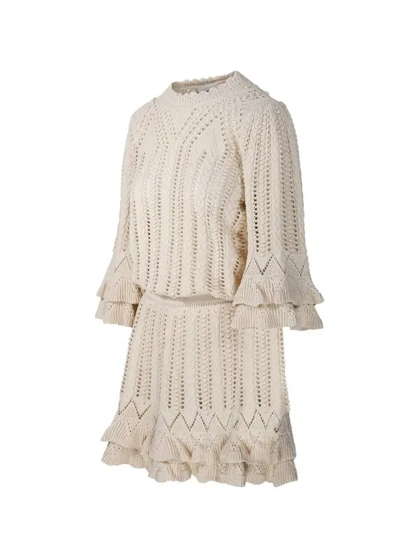 Isabel Marant Étoile Ruffled Knit Mini Dress