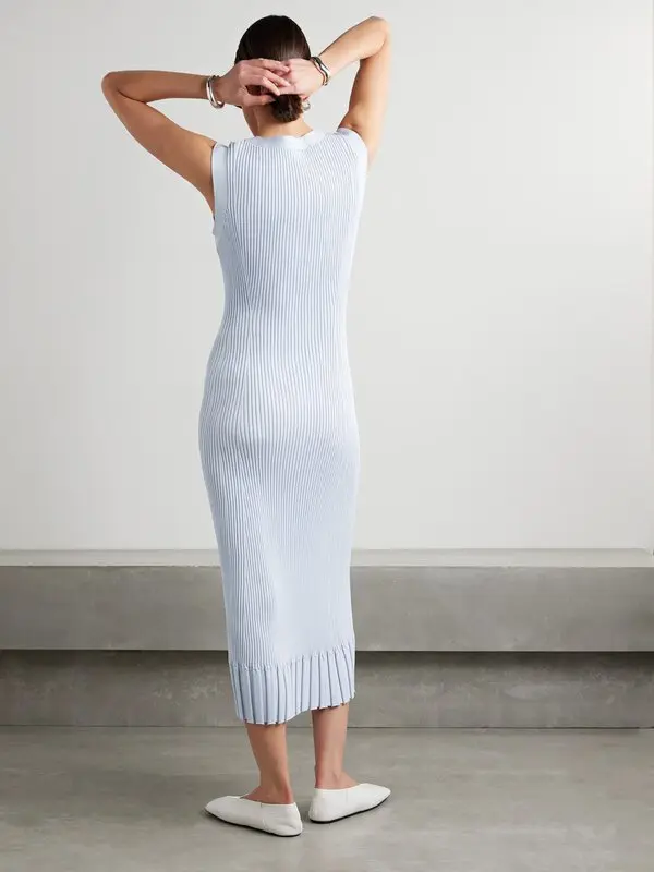 Proenza Schouler Tatum Ribbed Knit Midi Dress