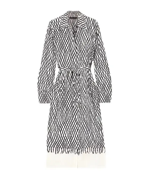 Proenza Schouler Bailey Printed Shirt Dress - Gray