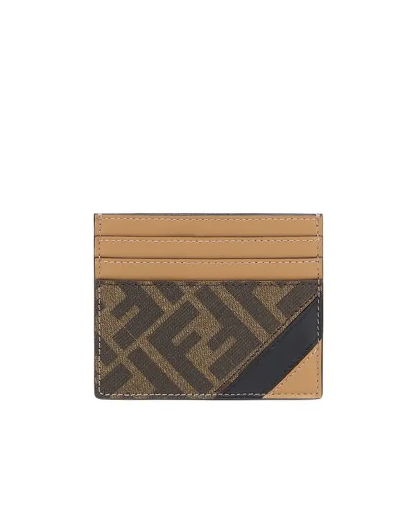Fendi Ff Monogram Printed Cardholder - Multicolor