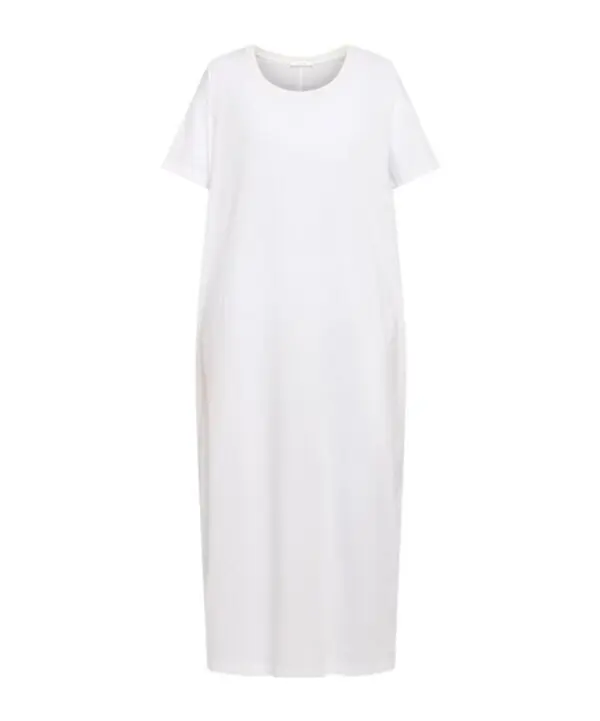 THE ROW Rakira Cotton Short Sleeve Midi Dress - No