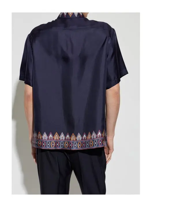 Etro Placed Print Short-sleeved Shirt