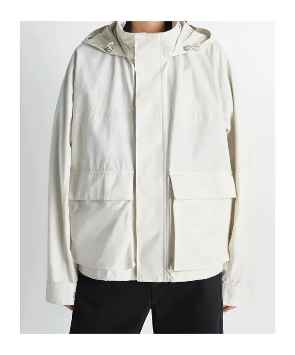 LEMAIRE Drawstring Hooded Rain Jacket - Soybean