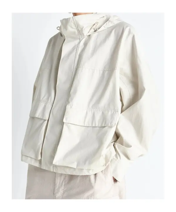 LEMAIRE Drawstring Hooded Rain Jacket - Soybean