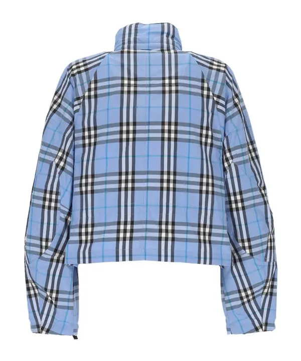 Burberry Checked Hooded Jacket