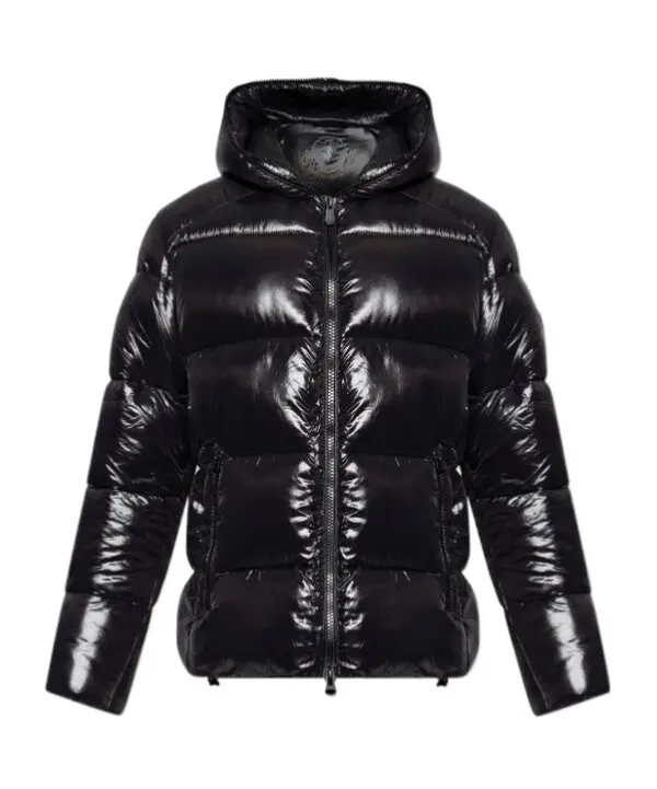 SAVE THE DUCK Hooded Puffer Jacket - Black