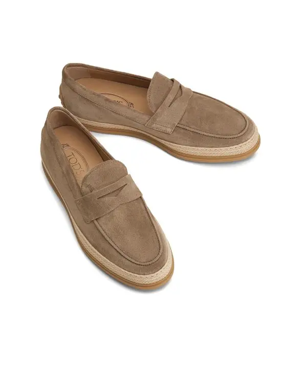 TOD'S Classic Moccasin Loafers - Brown