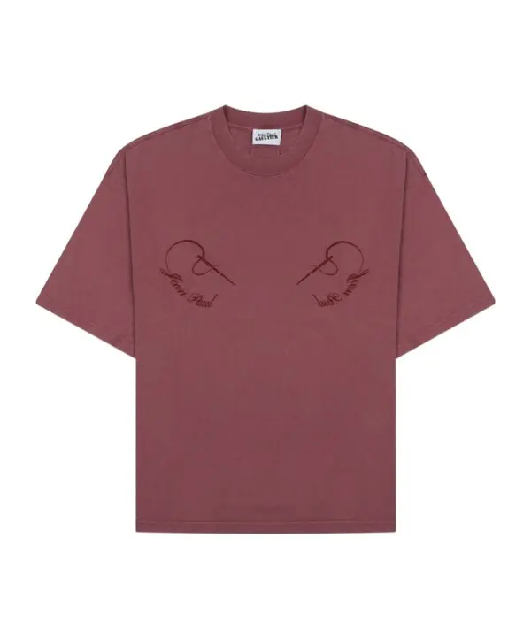 JEAN PAUL GAULTIER Needle Logo Oversized T-shirt - Red