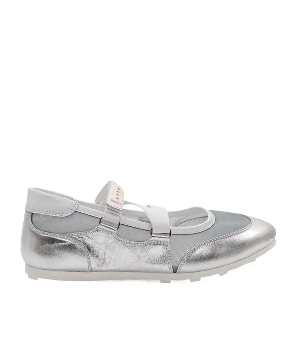Marni Strappy Low-top Sneakers - Silver
