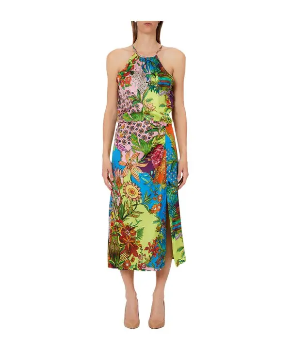 Liu Jo Halterneck Floral Print Dress