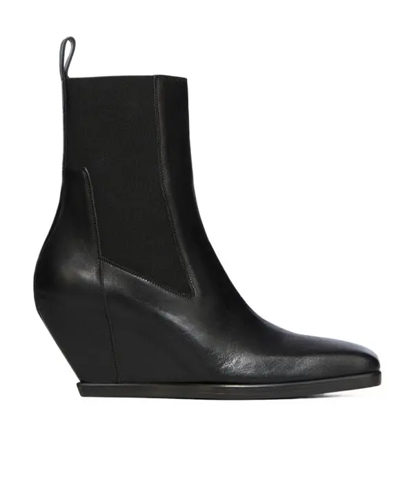 Rick Owens Chelsea Boots With Pull Tab