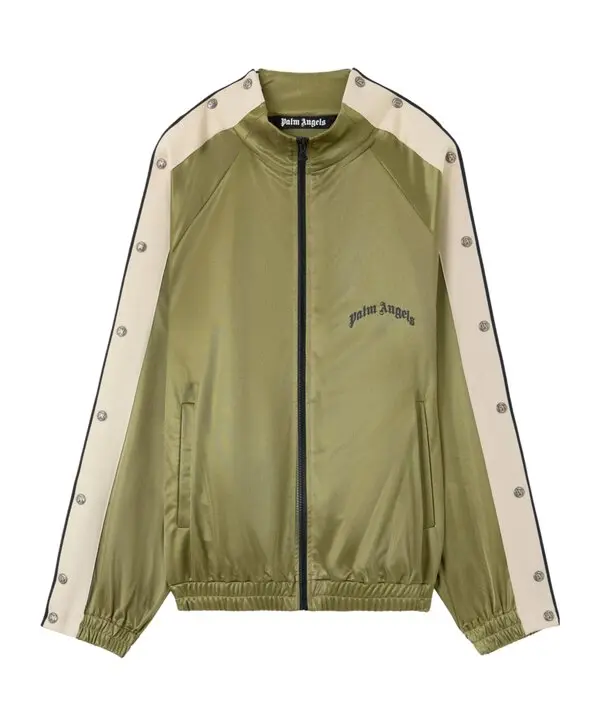 Palm Angels Snap-button Side Bands Track Jacket - Green