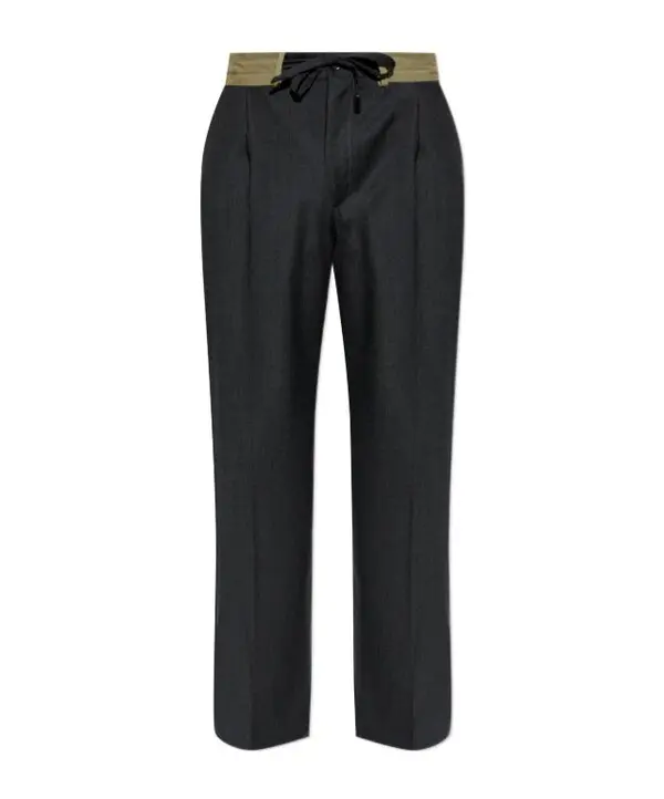 Dolce & Gabbana Drawstring Waist Trousers - Black