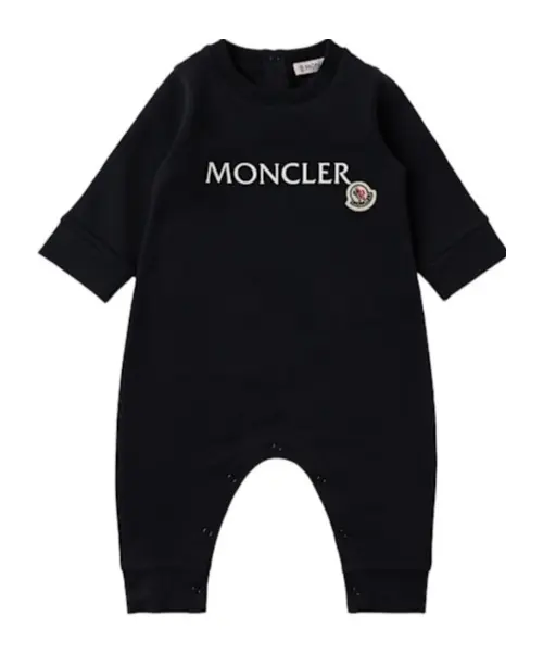 Moncler Logo Baby Romper - Black