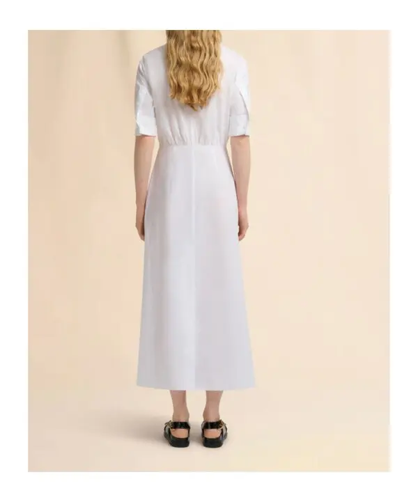 Marni Gathered Poplin Shirt Dress